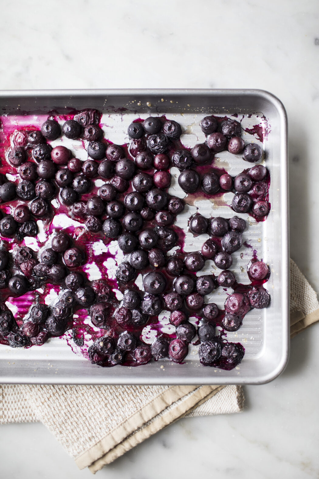 Roasted Blueberry Crepes