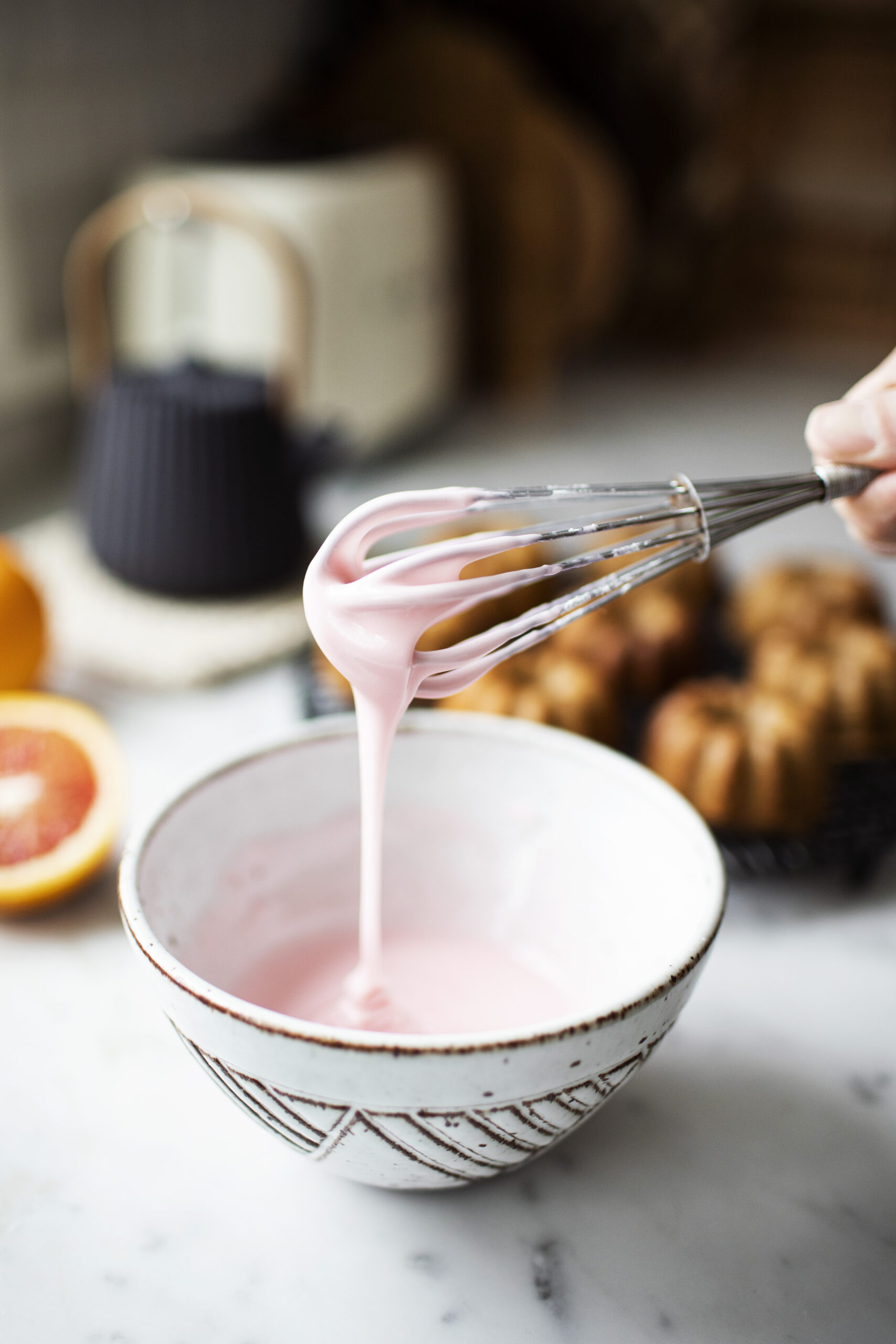 Blood Orange and Cardamom Mini Fluted Cakes