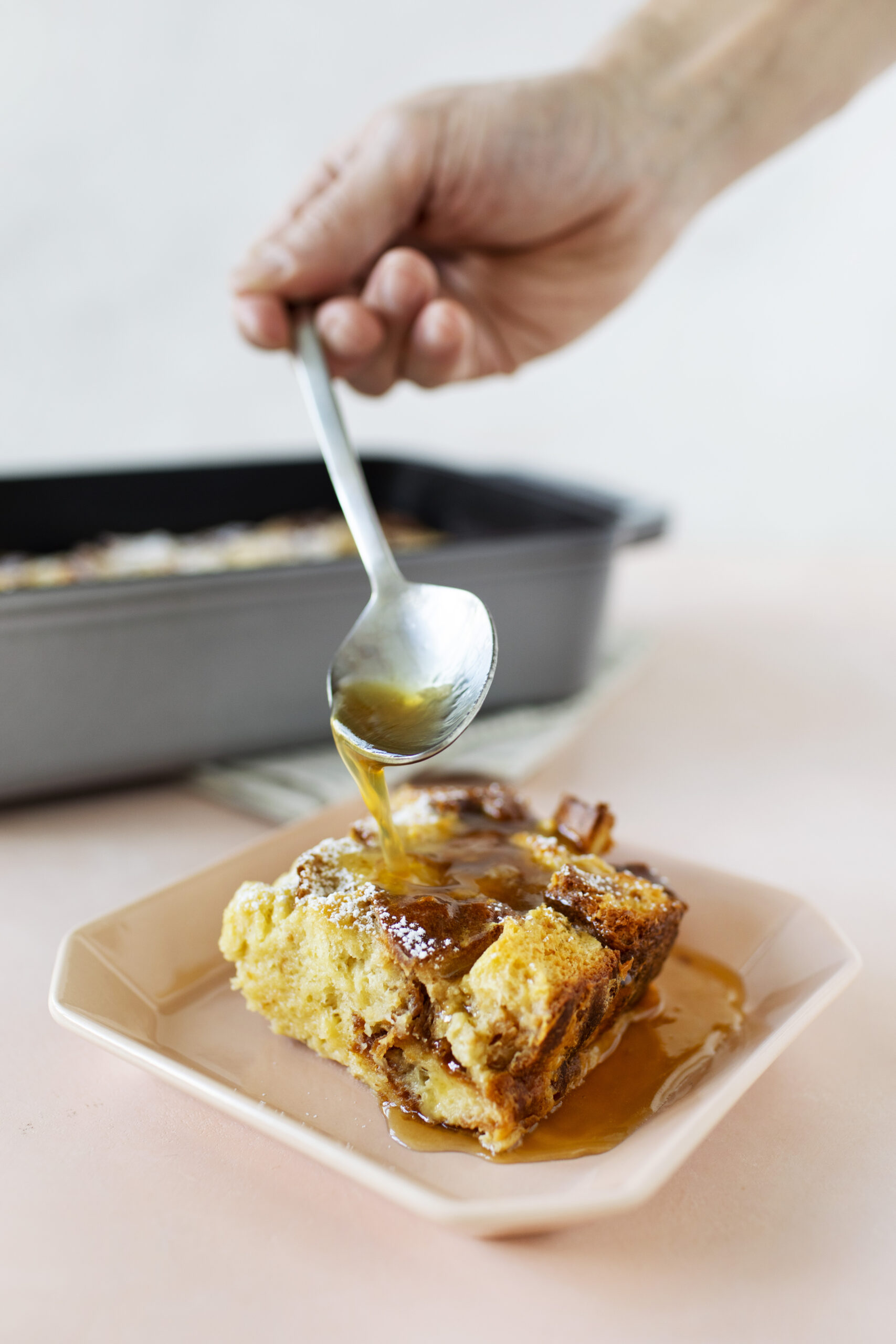 Brioche Bread Pudding with Maple Caramel Sauce
