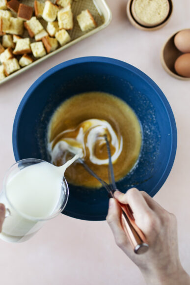 Brioche Bread Pudding with Maple Caramel Sauce
